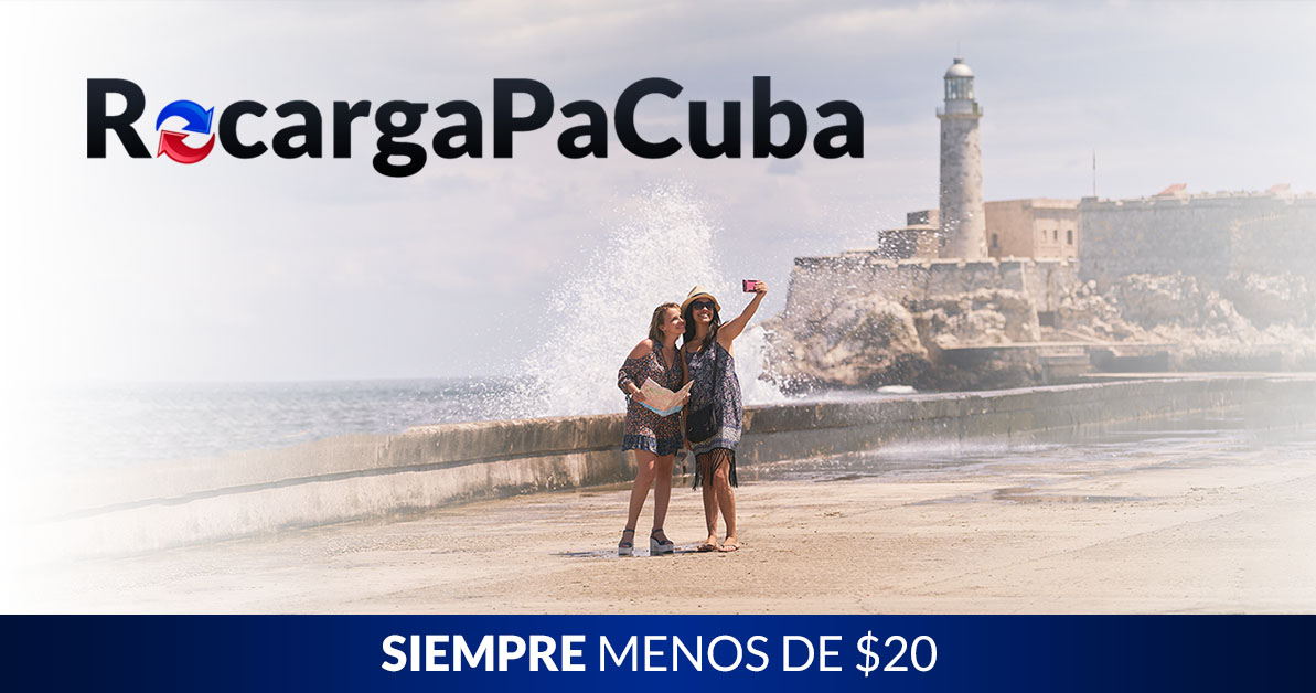 $20.99 en todas sus recargas a Cuba con Dale Recarga
